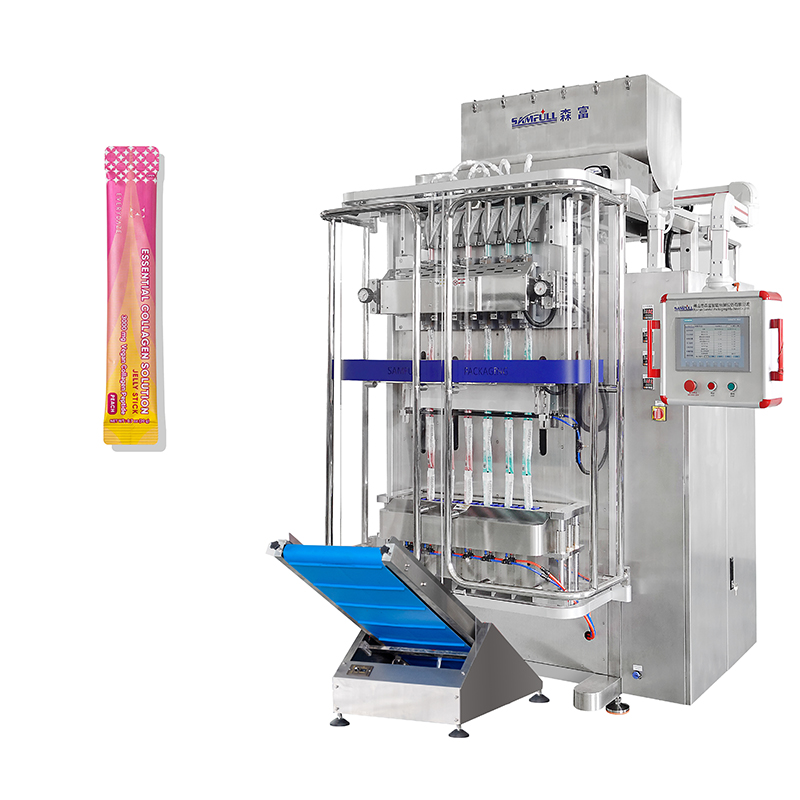 Multilane Jelly Stick Packing Machine | Jelly Sachet Packaging Machine ...
